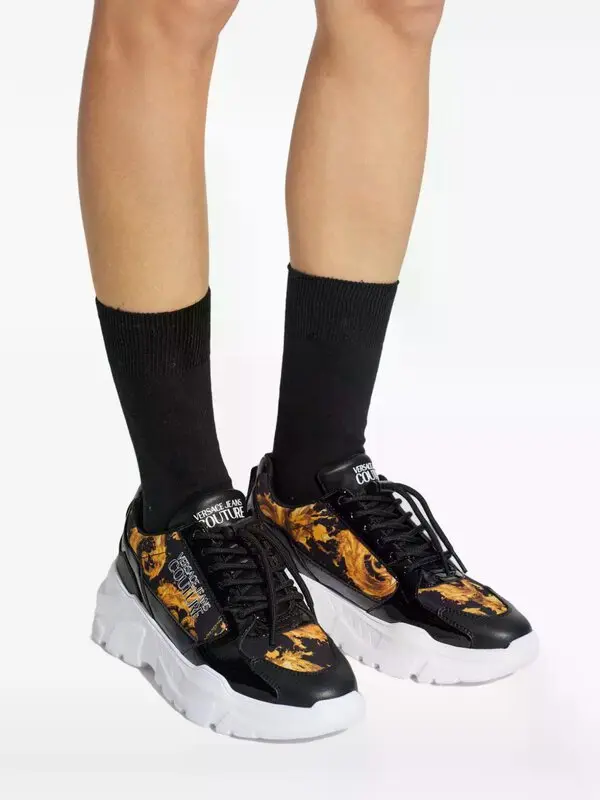 Versace Barocco Sneakers - Black
