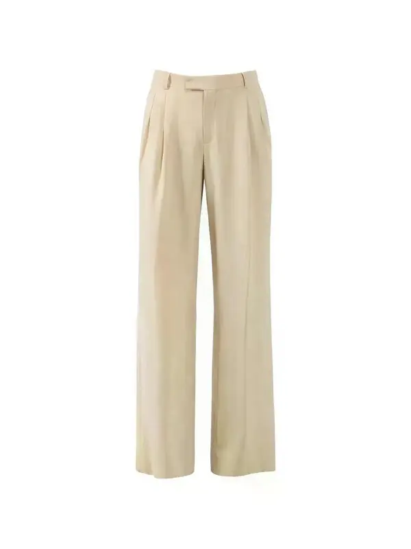 JACOB LEE Pleated Wide-leg Trousers