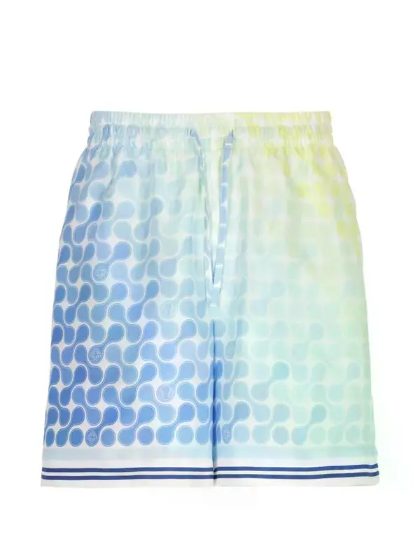 Casablanca Patterned Shorts - Blue
