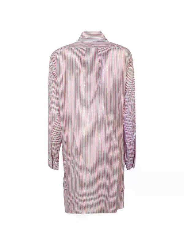 MARANT ETOILE Striped Chest-pocket Shirt Dress