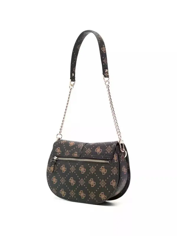Guess Carrie Monogram Chain Shoulder Bag