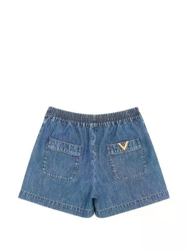Valentino Garavani Denim Chambray Shorts - Blue