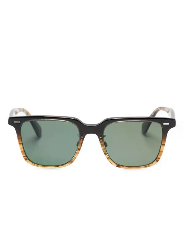 Oliver Spencer Square-frame Sunglasses - Brown