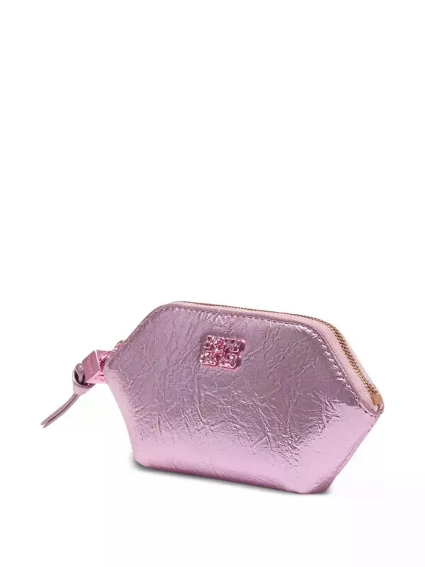 GANNI Crushed-effect Purse
