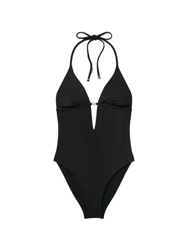 Tory Burch Halterneck One-piece Swimsuit - Black