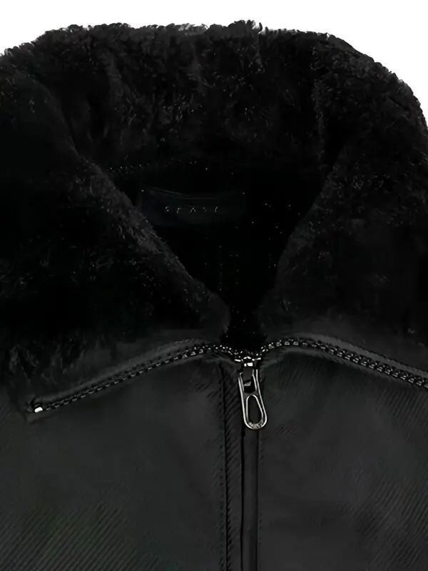 Sease Zip Shearling Bomber Jacket