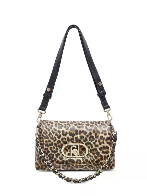 Liu Jo Animal-print Shoulder Bag With Chain Strap - Neutrals
