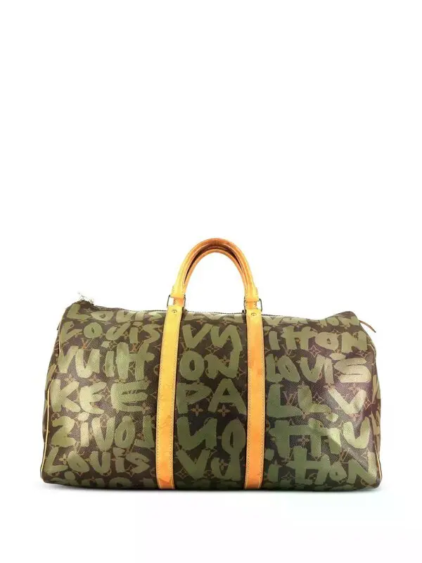 LOUIS VUITTON 2001 Keepall Editions Limitées Travel Bag - Brown