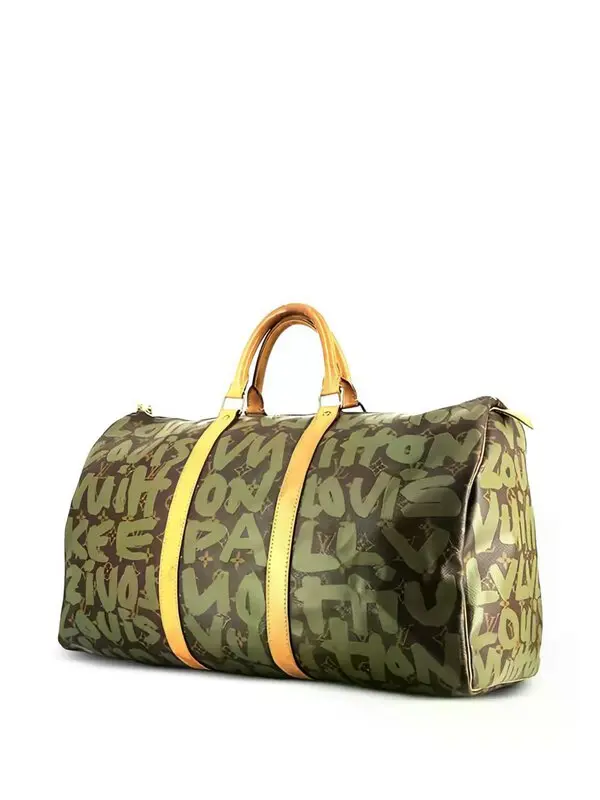 LOUIS VUITTON 2001 Keepall Editions Limitées Travel Bag - Brown