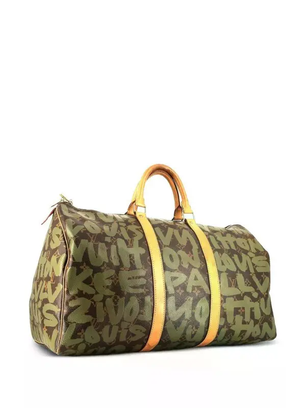 LOUIS VUITTON 2001 Keepall Editions Limitées Travel Bag - Brown
