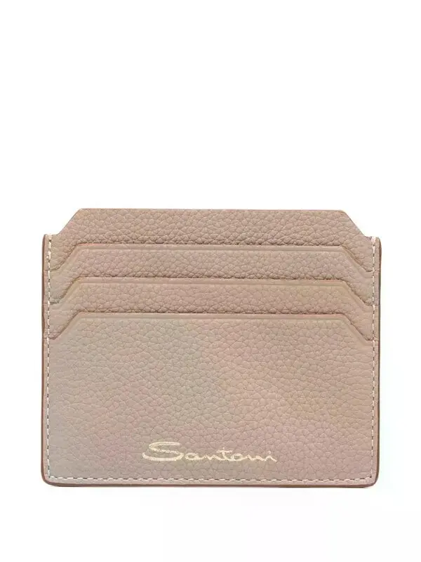 Santoni Leather Wallet - Neutrals