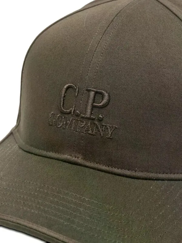 C.P. COMPANY Logo-embroidered Baseball Cap - Green