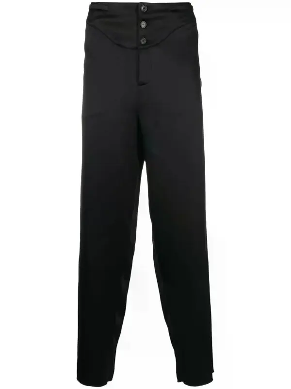 Saint Laurent Buttoned Tapered Trousers