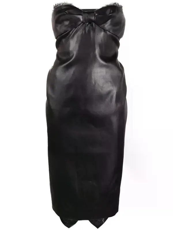 Saint Laurent Strapless Mid-length Dress