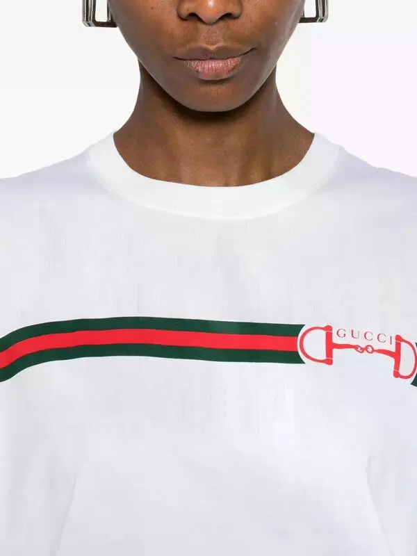Gucci Horsebit Web-stripe T-shirt