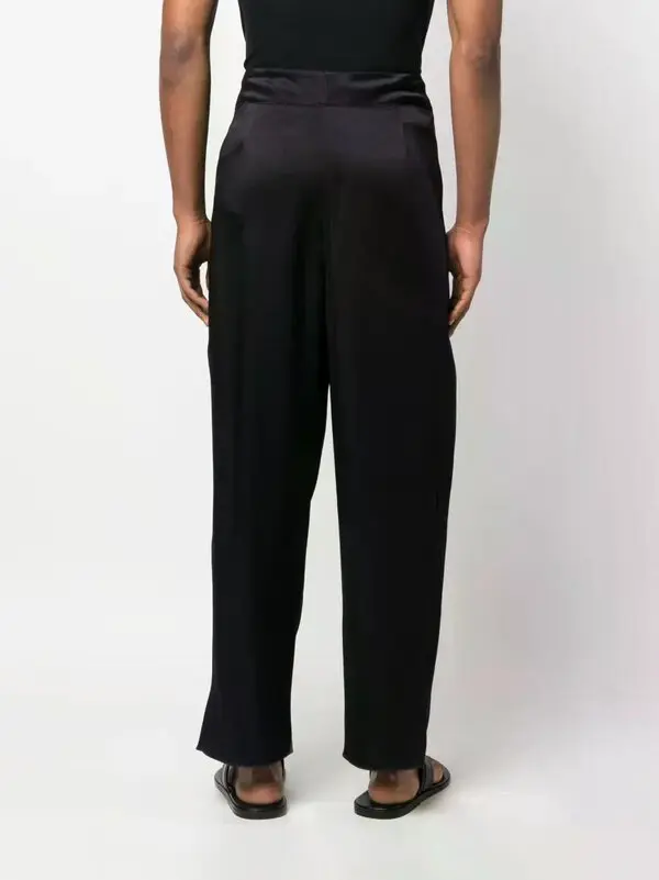 Saint Laurent Silk Tailored Trousers