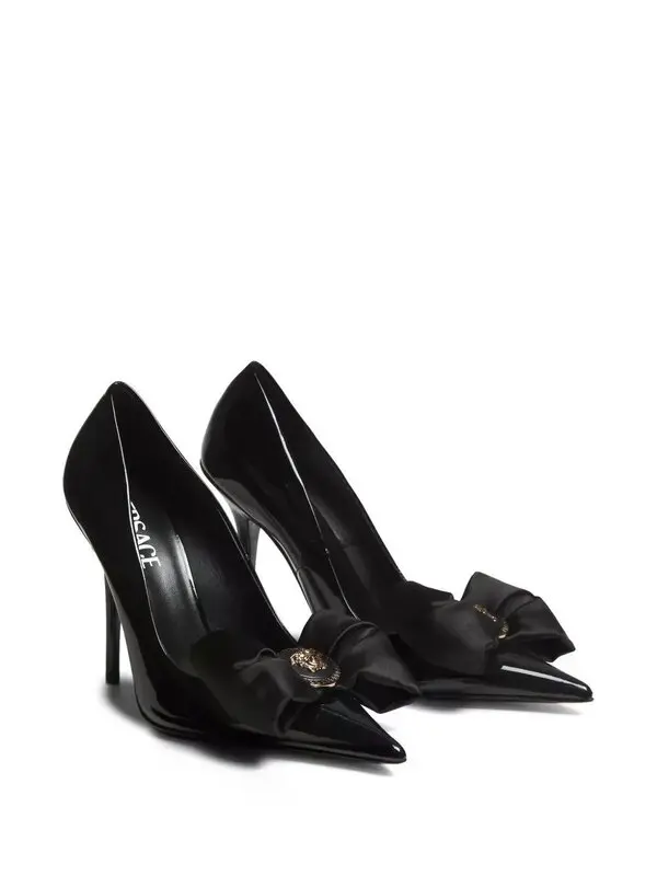 Versace Bow Medallion Pumps