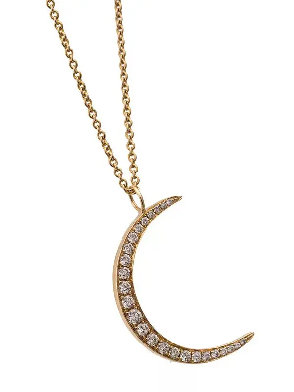 ANITA KO 18kt Yellow Moon And Star Necklace