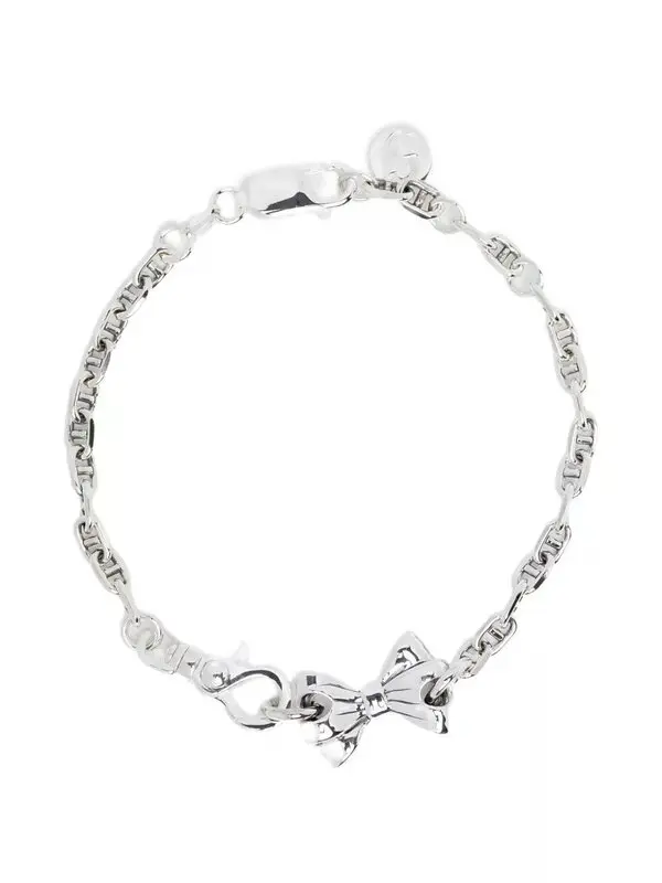 STOLEN GIRLFRIENDS CLUB Pierced Bow Bracelet - Silver