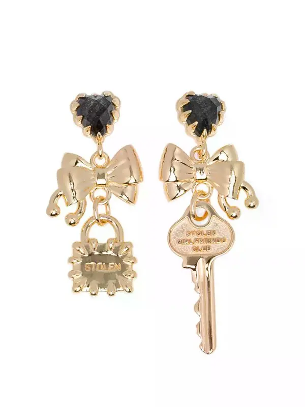 STOLEN GIRLFRIENDS CLUB Love Locked Earrings - Gold