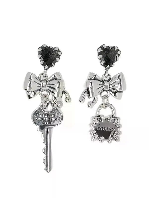 STOLEN GIRLFRIENDS CLUB Love Locked Earrings - Silver