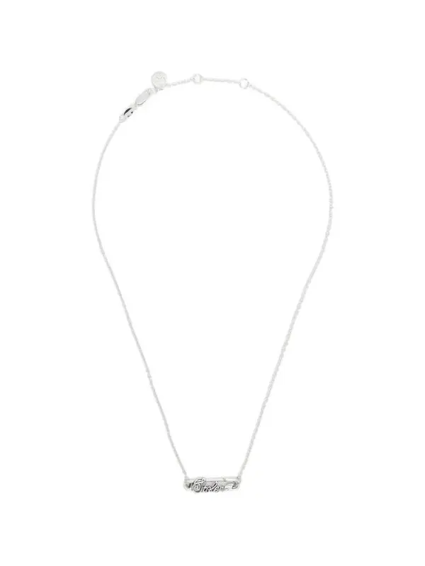 STOLEN GIRLFRIENDS CLUB Scripted-pin Necklace - Silver