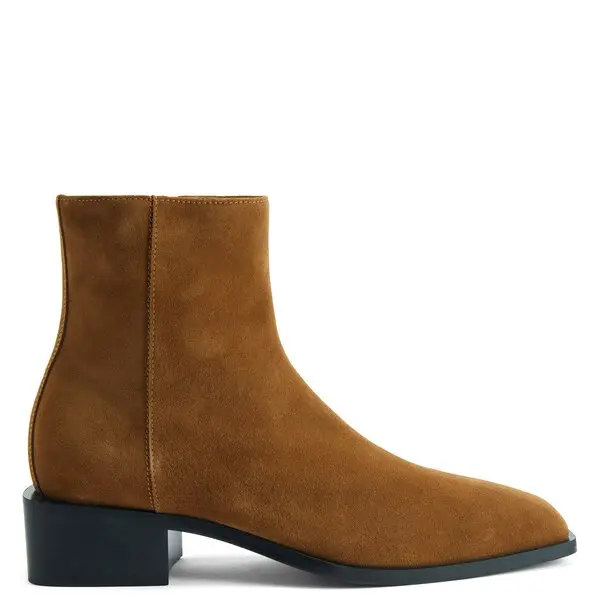 GIUSEPPE ZANOTTI Severus Suede Booties - Light_brown