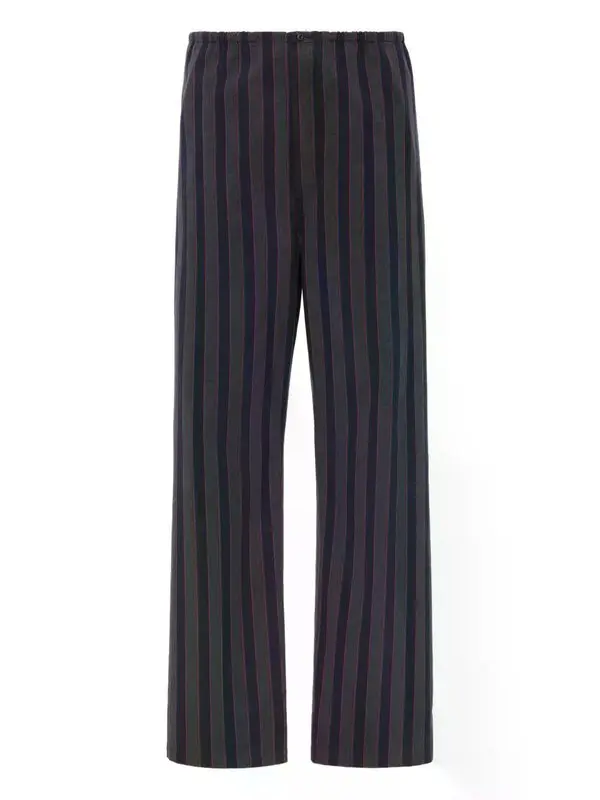 MAISON MARGIELA Striped Trousers - Grey