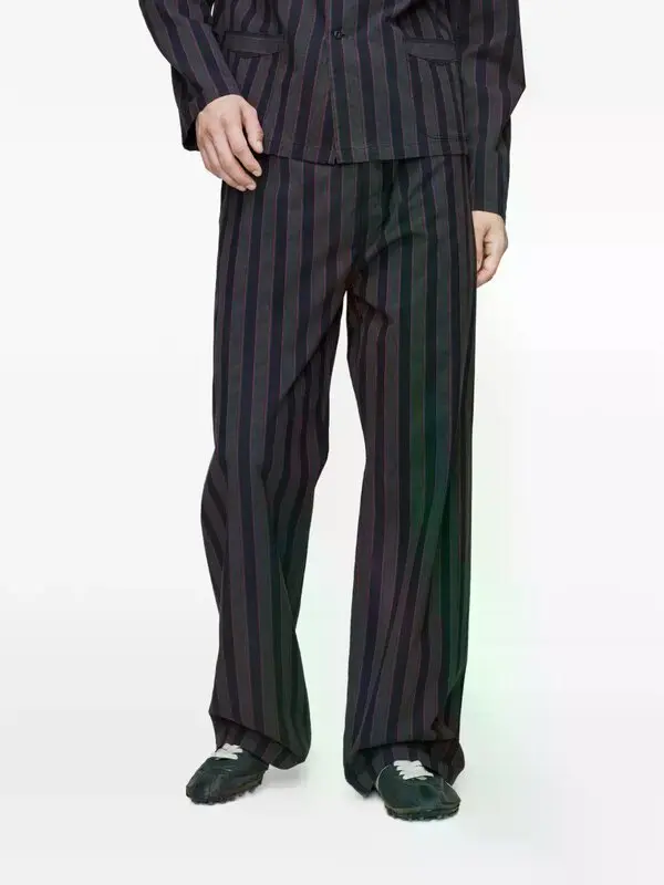 MAISON MARGIELA Striped Trousers - Grey