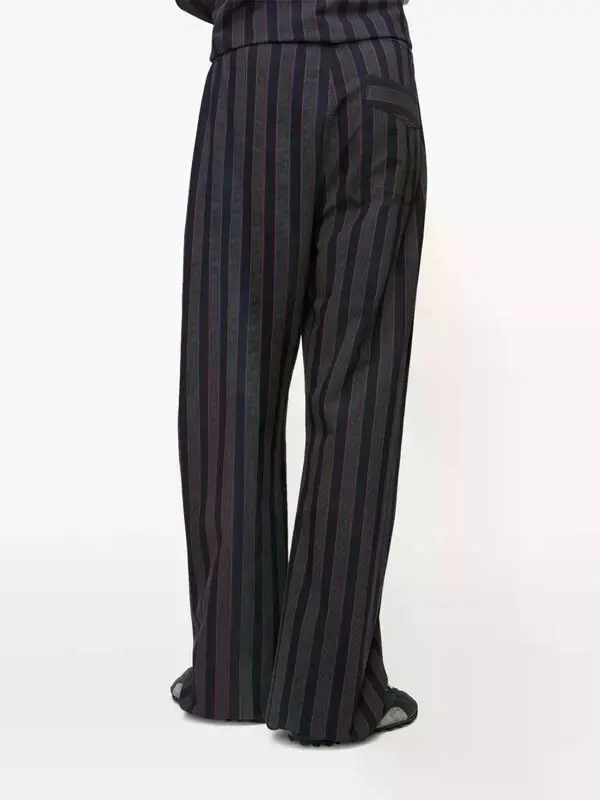 MAISON MARGIELA Striped Trousers - Grey
