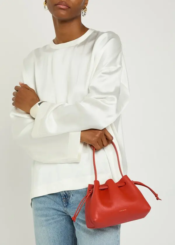 MANSUR GAVRIEL Drawstring Leather Pouch