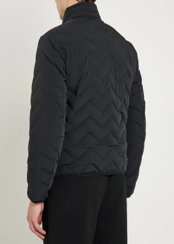 Emporio Armani Water-repellent Padded Stretch-nylon Jacket - Black