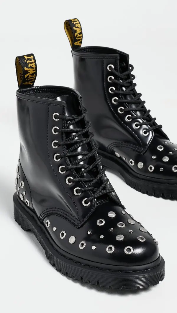 Dr. Martens 1460 8-eye Hardware Boots - Black