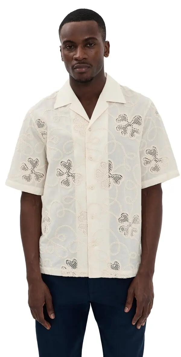 Nn07 Ben Embroidered Shirt