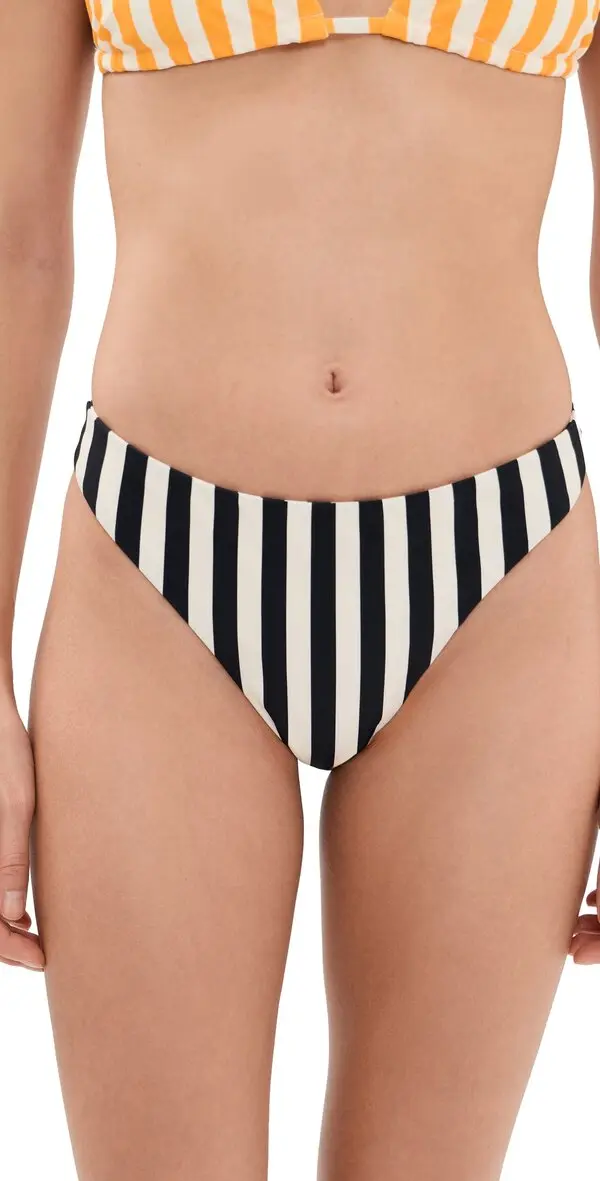 SIMONMILLER Bwai Bikini Bottoms - Black/white Stripe