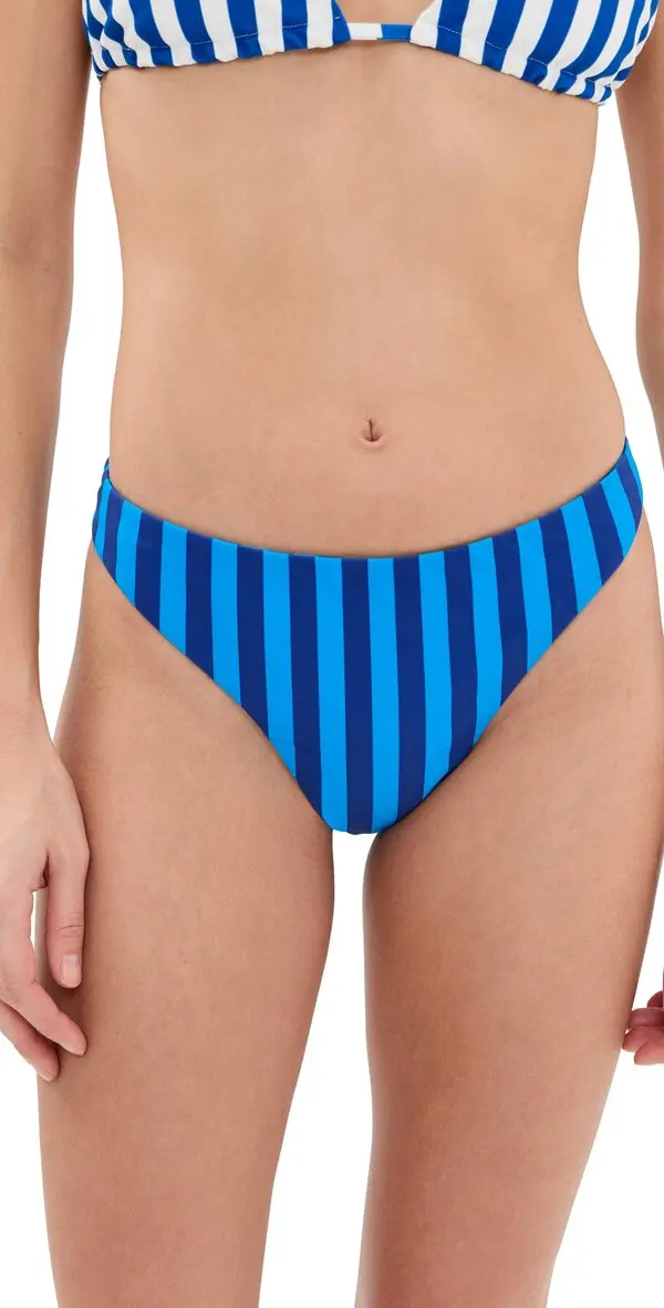SIMONMILLER Bwai Bikini Bottoms - Tonal Blue Stripe