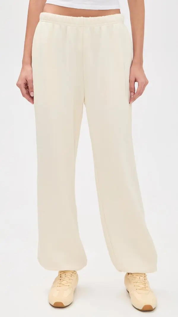 Eterne Boyfriend Pocket Sweatpants - Cream