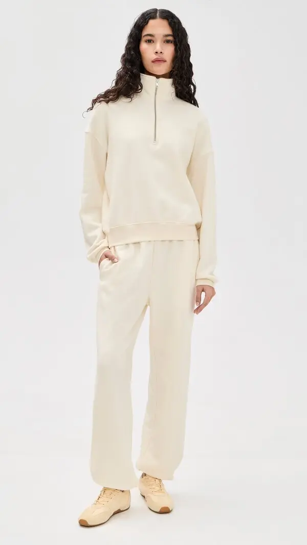 Eterne Boyfriend Pocket Sweatpants - Cream