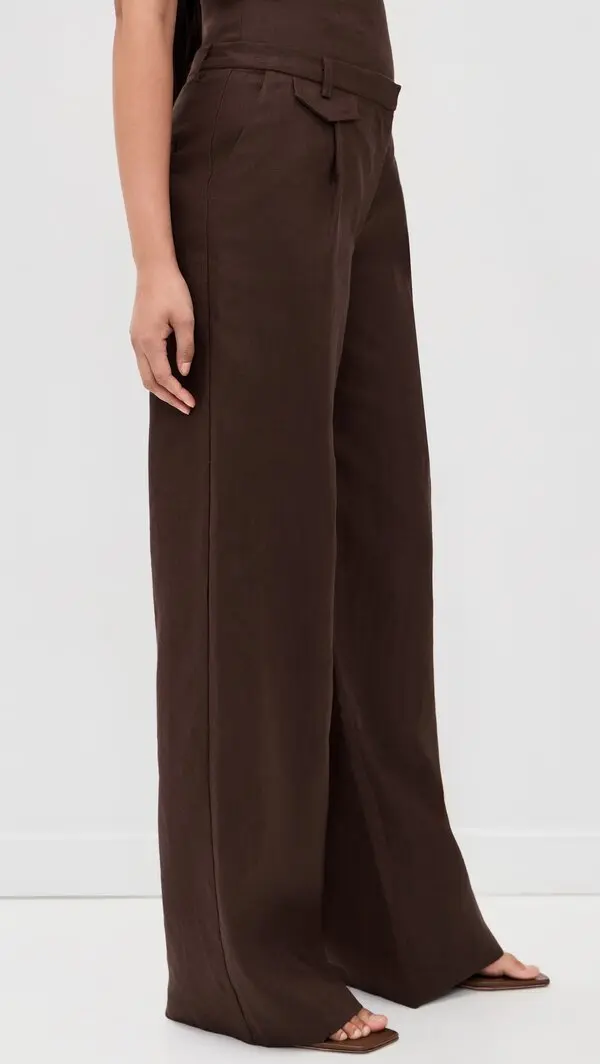 Bardot Geordy Hipster Linen Pants