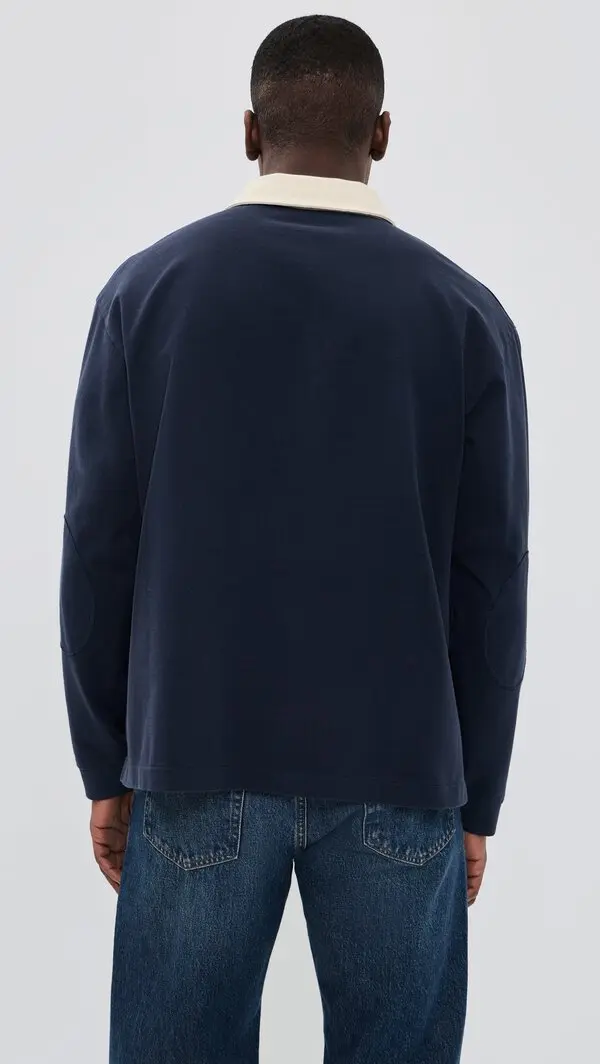 FRAME Rugby Polo Shirt - Dark Navy