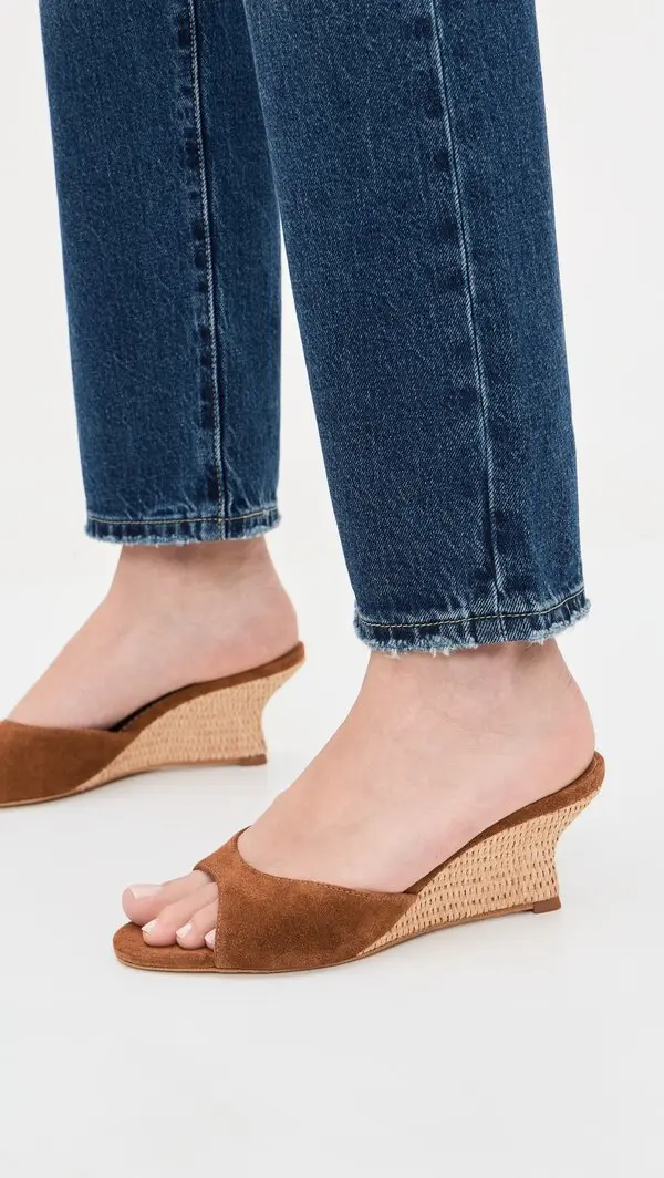 Staud Brigitte Wedges - Tabac/natural