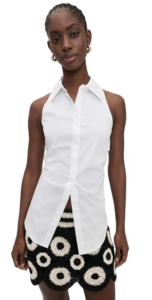 SIMONMILLER Loch Poplin Sleeveless Shirt