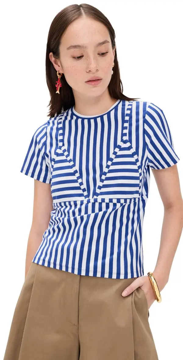 SIMONMILLER Kini Striped Tee - Blue Stripe