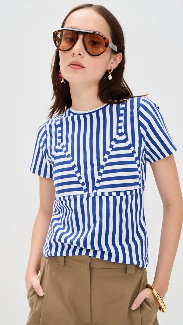 SIMONMILLER Kini Striped Tee - Blue Stripe