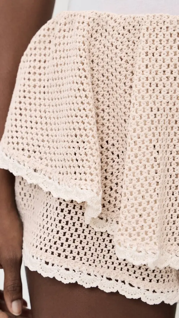 Sea Madelyn Crochet Skort - Cream