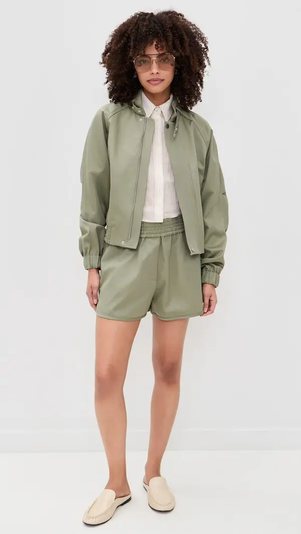 Helmut Lang Trench Chino Bomber Jacket - Vetiver