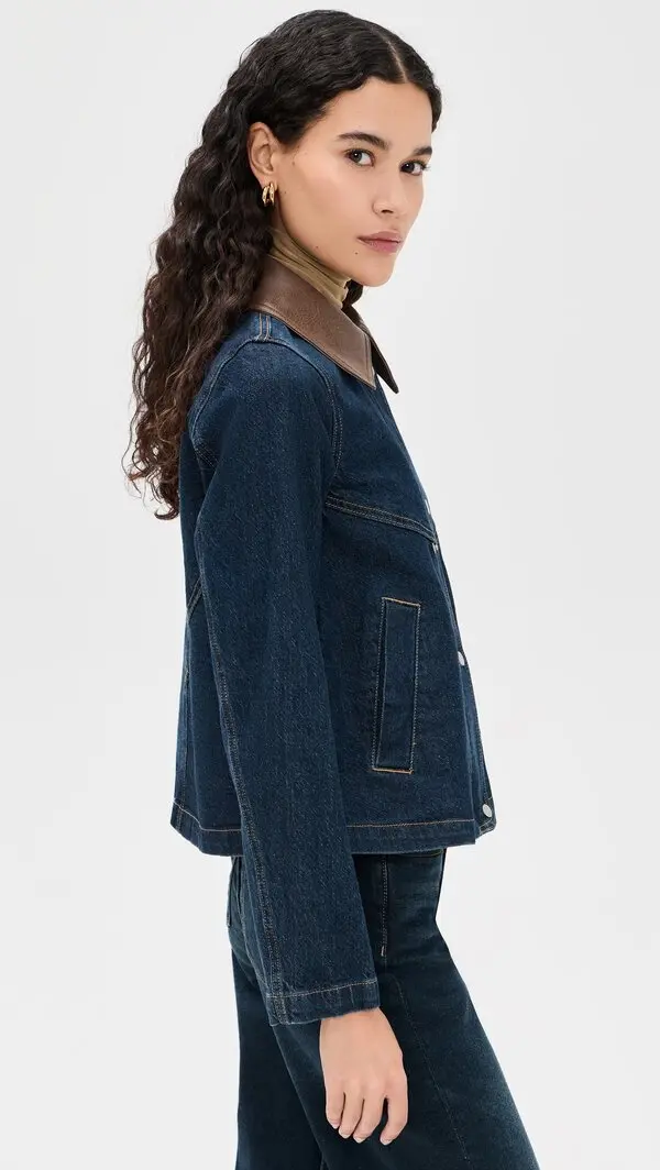 Avec Les Filles Cape Denim Jacket