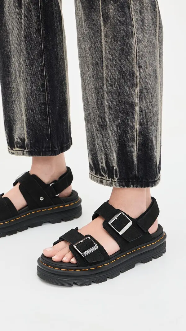 Dr. Martens Zebzag Sandals - Black