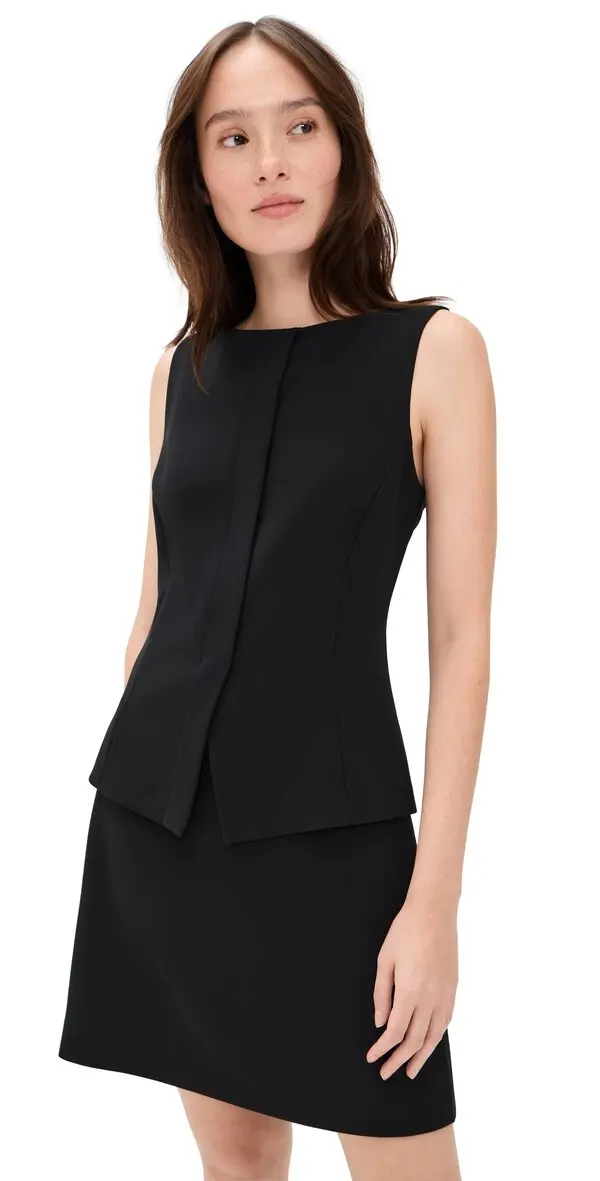 Theory Sleeveless Mini Dress - Black