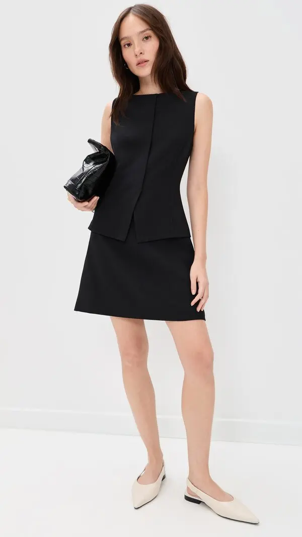 Theory Sleeveless Mini Dress - Black